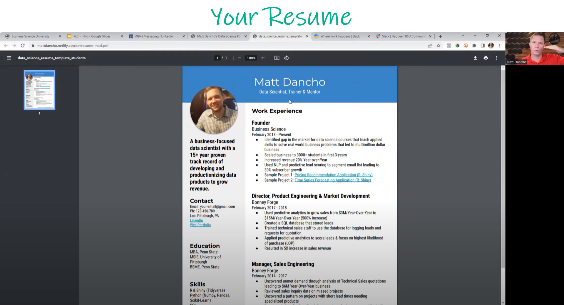 How To Get A Data Science Job Part 3 Your Resume How To Get A Data Science Job Part 3 Your Resume